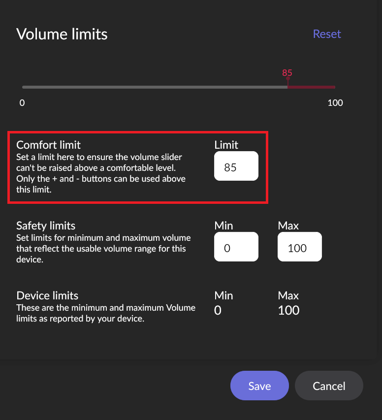 Volume Limits