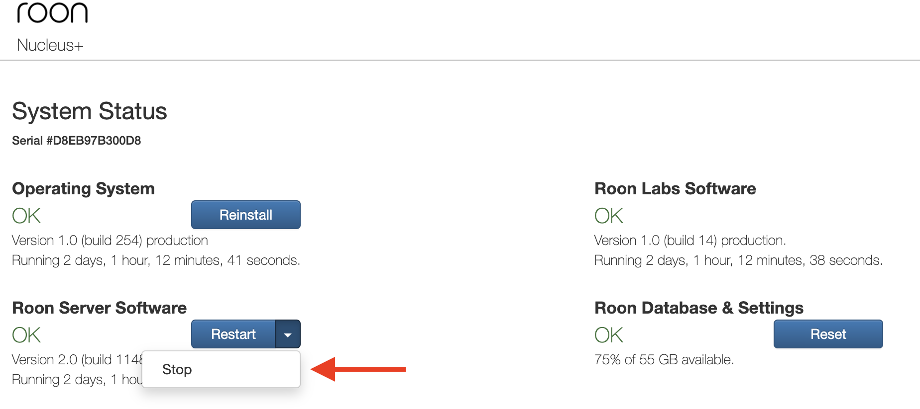 Nucleus update issue, removed bits already - Nucleus Support - Roon Labs Community